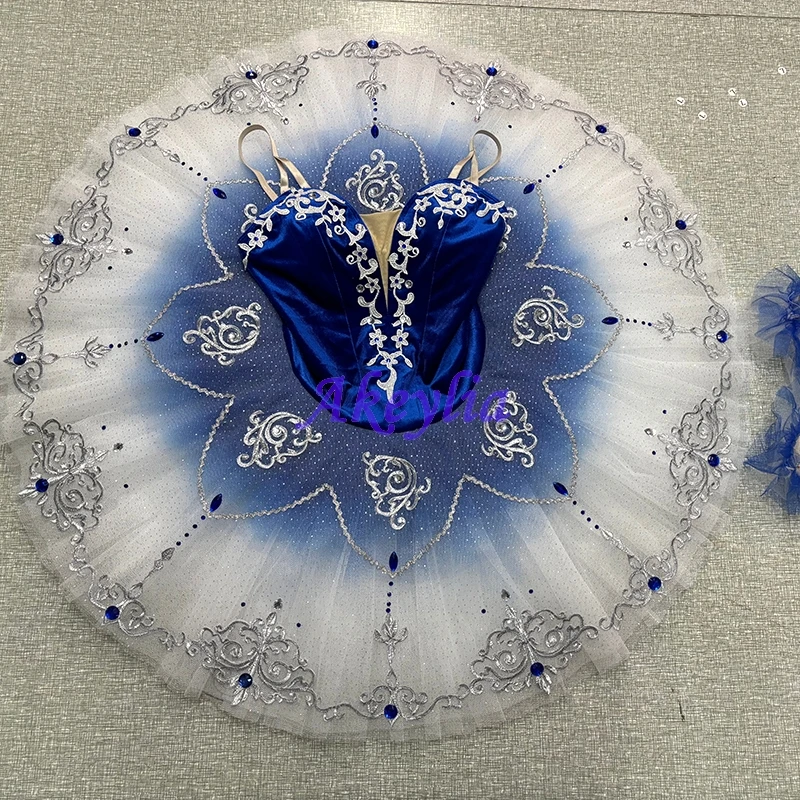 Gradient Blue pre-professional ballet tutu Group dance performance ...