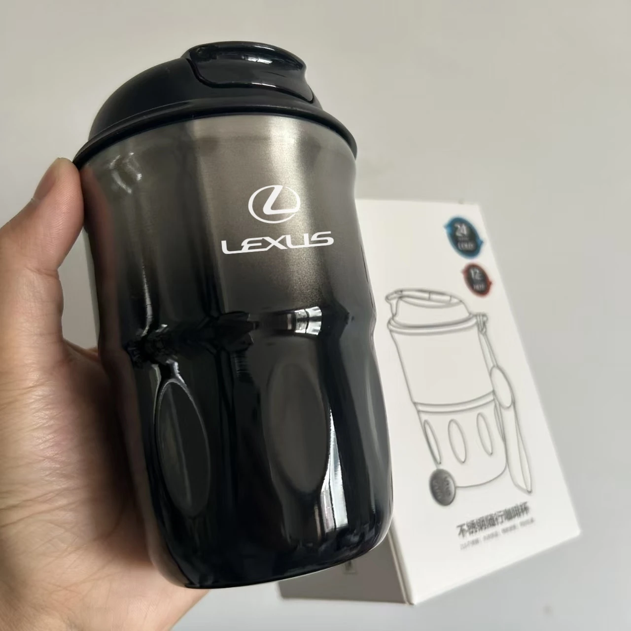 Portable Cup Travel Coffee Mug Spill Proof With Lid Car Thermos Cup For ...