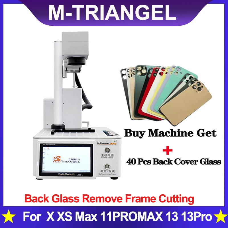 M triangel máquina láser de cristal trasero para iPhone, reparación de ...