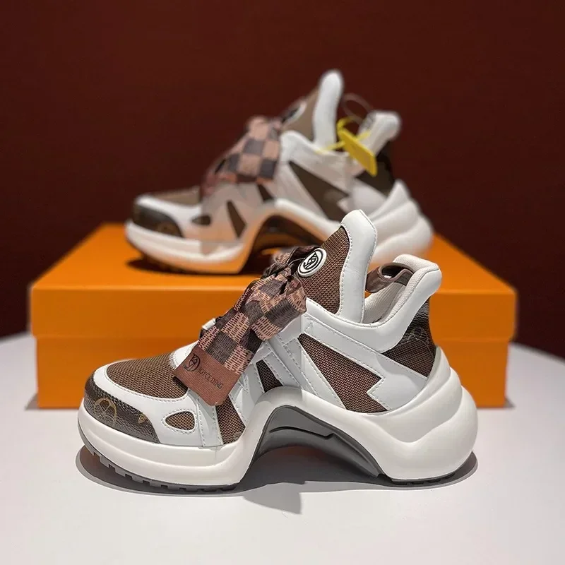 Trendy-Women-Sneakers-Designer-Shoes-Fashion-Height-Increasing-Platform ...