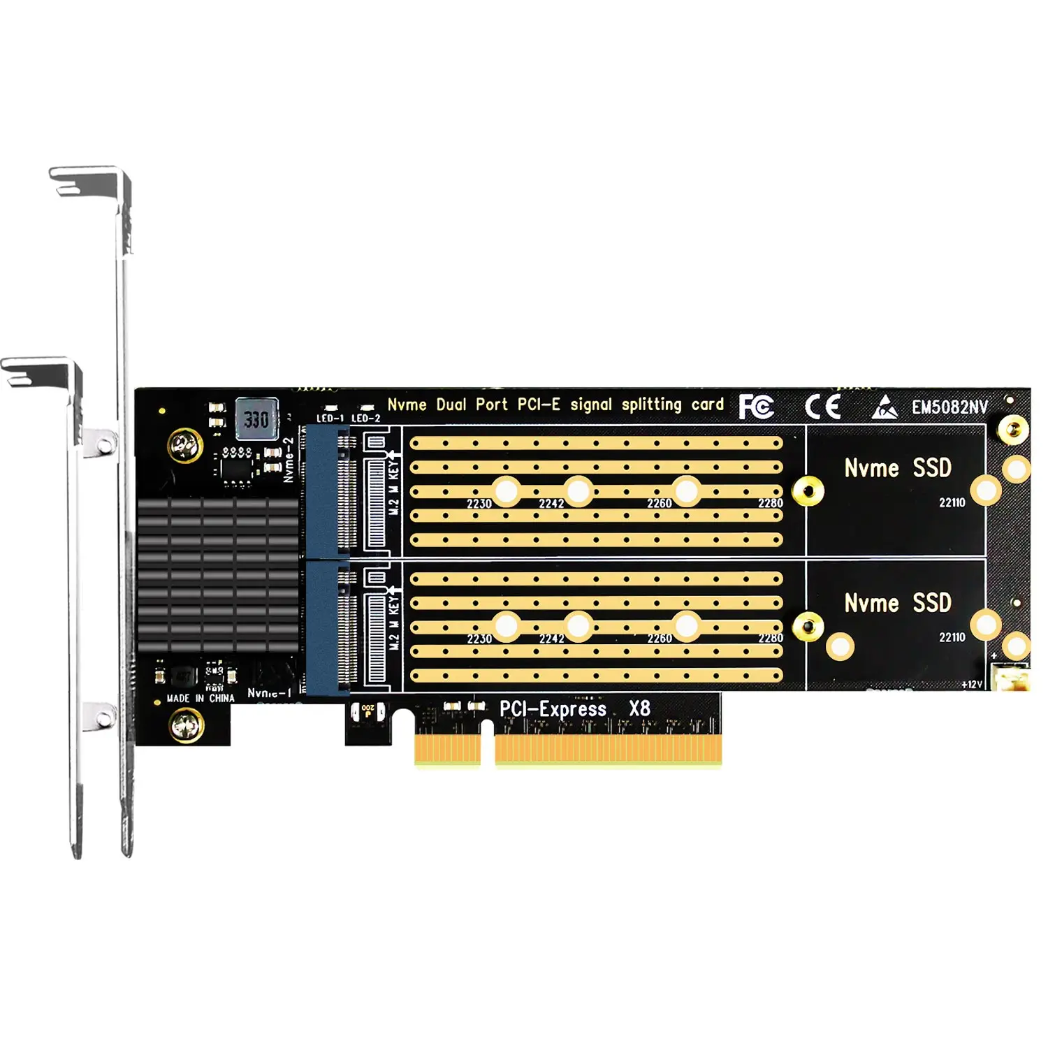 Dual-M-2-PCIe-NVMe-Adapter-Without-PCIe-Splitter-Function-Support-M-2 ...