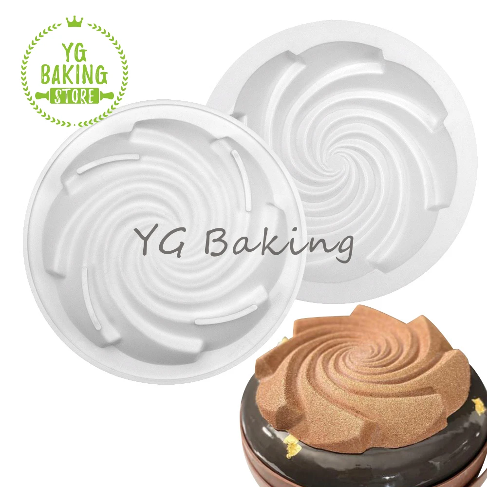 Dorica New Whirlwind Shaped Silicone Mousse Cake Mold Diy Craft Soap ...