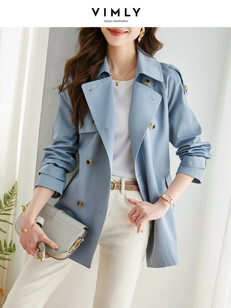 Vimly Classic Trench Coat Spring Jacket for Women 2023 Spring and ...