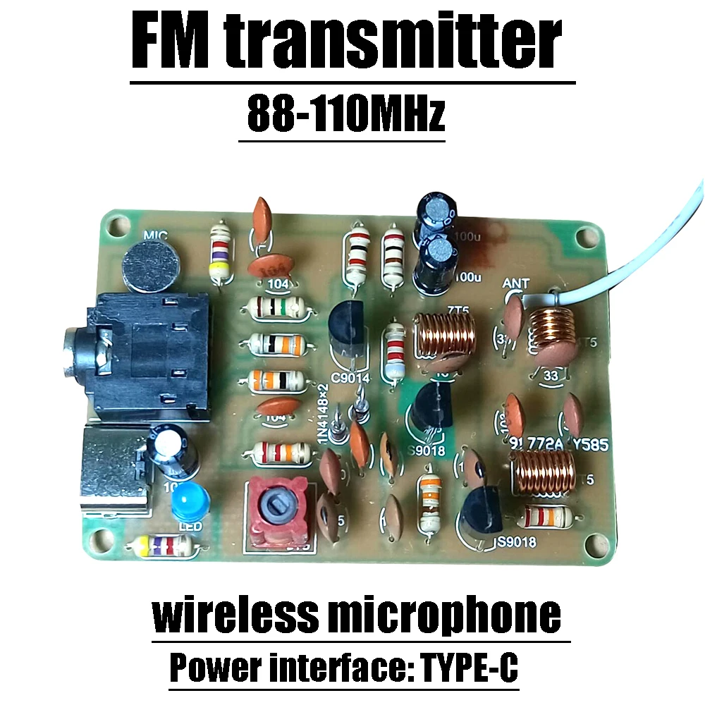 FM-transmitter-module-88-110MHz-TYPE-C-USB-POWER-FM-radio-Student ...
