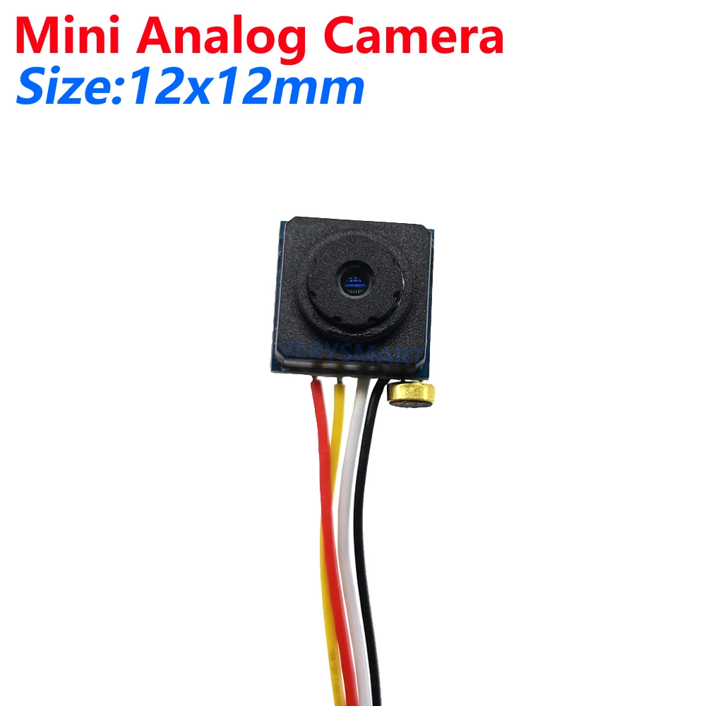 700TVL CVBS 12*12mm Micro Mini Analog Camera 3.6mm Lens HD Video Home ...