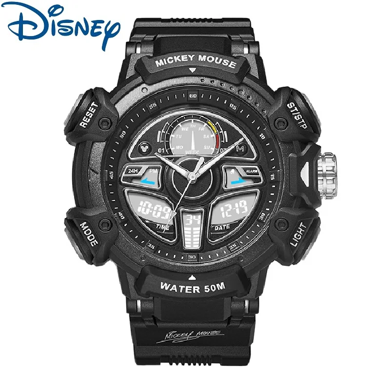 Disney For Man Watch Dual Display Sport Quartz New Wristwatch 3D Dial ...