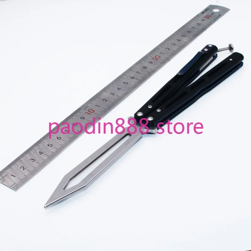 Baliplus BM51 V4 BM 51 V4 버터플라이 트레이너 나이프, D2 블레이드 G10 핸들, Jilt 나이프 포켓 ...
