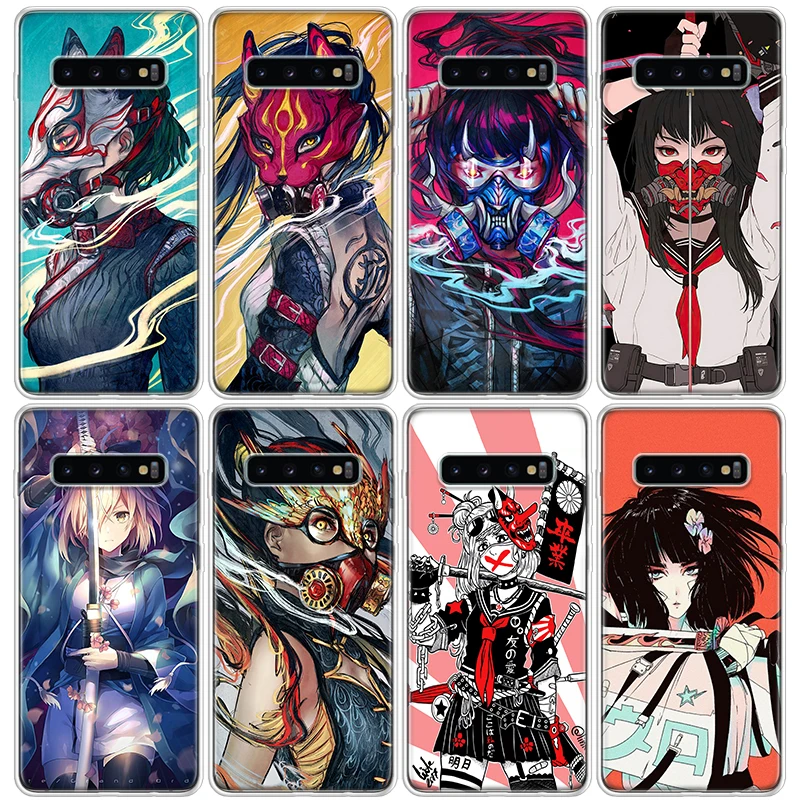 Anime-Girl-Samurai-Phone-Case-For-Samsung-Galaxy-S20-FE-S23-S22-S21 ...