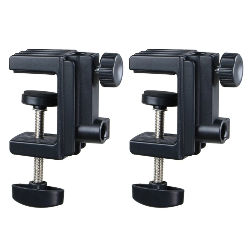 Universal C-Clamp with 12mm Hole For Desktop Mount Holder LCD Monitors ...