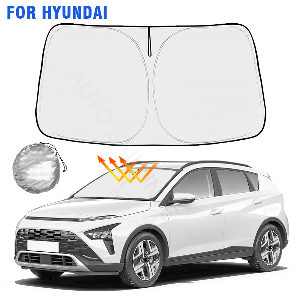 For-Hyundai-Bayon-2021-2022-2023-2024-Car-Windshield-Sunshade-Front ...