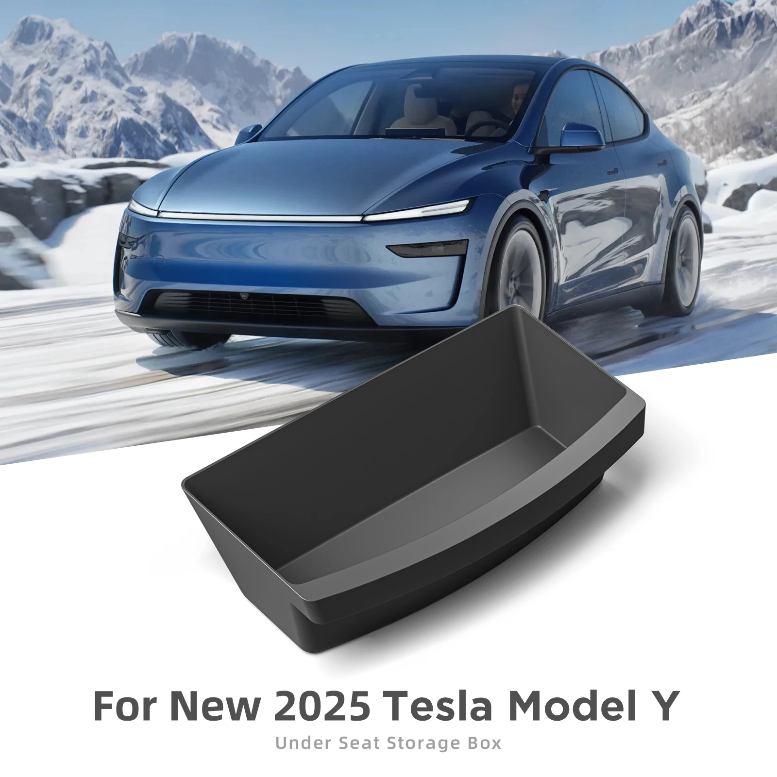 for Tesla Model Y Launch 2025 Juniper Under Seat Storage Box TPE High ...
