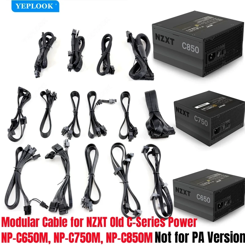 NZXT-Cable-Modular-PSU-NP-C650M-NP-C750M-NP-C850M-PCIe-6-2-pines-8 ...
