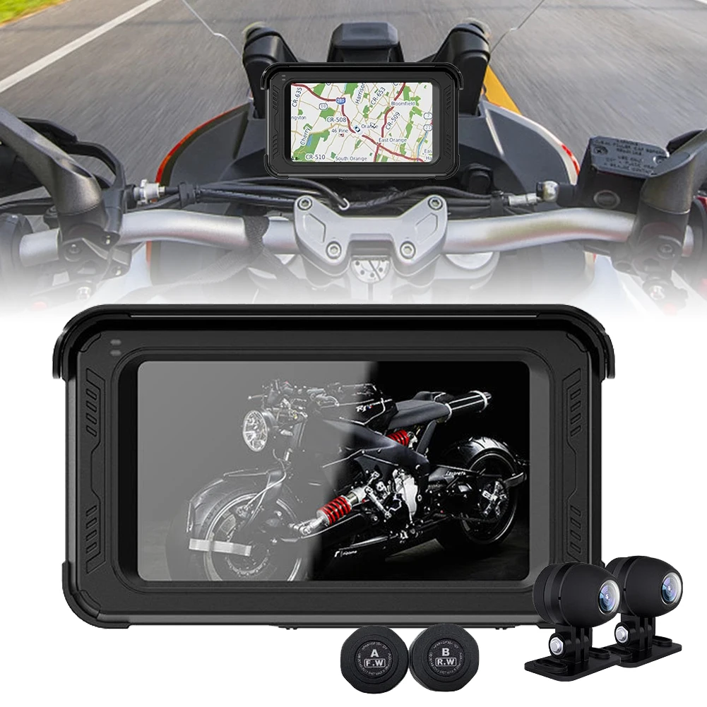 5-inch-Motorcycle-GPS-Navigator-Wireless-Carplay-Android-Car-Adapter ...