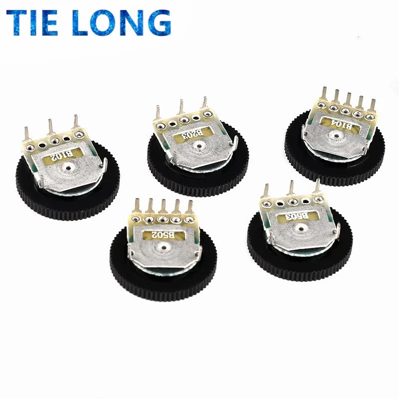 10pcs Double Dial Taper Volume Wheel Duplex potentiometer B102 B103 ...