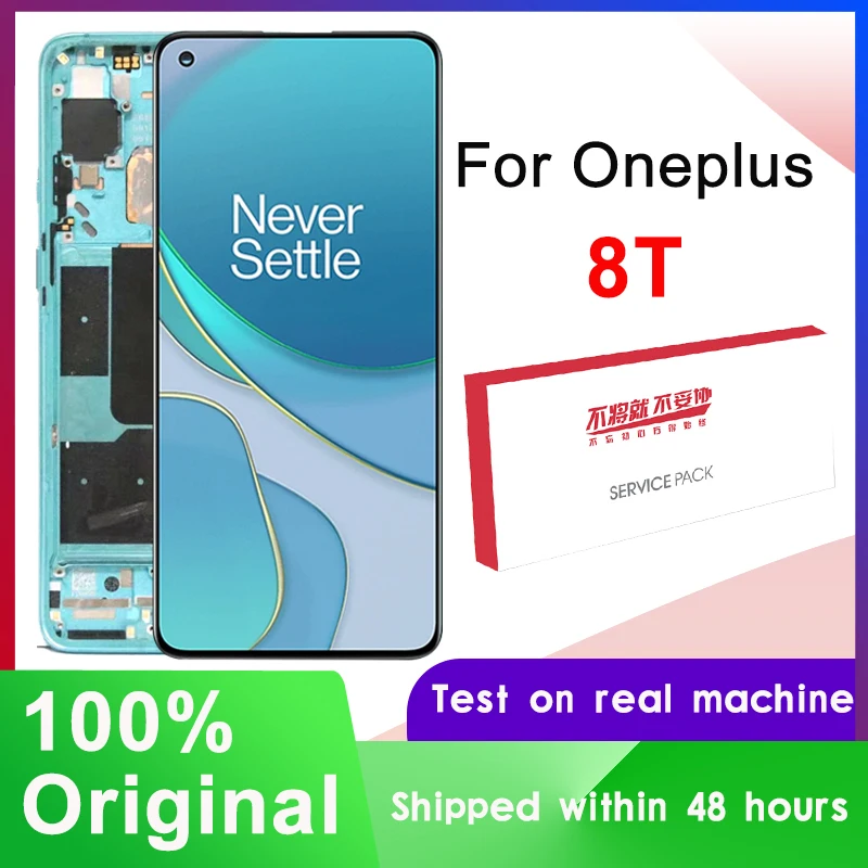 100-Original-6-55-10-Touch-AMOLED-Display-Replacement-For-OnePlus-8T ...