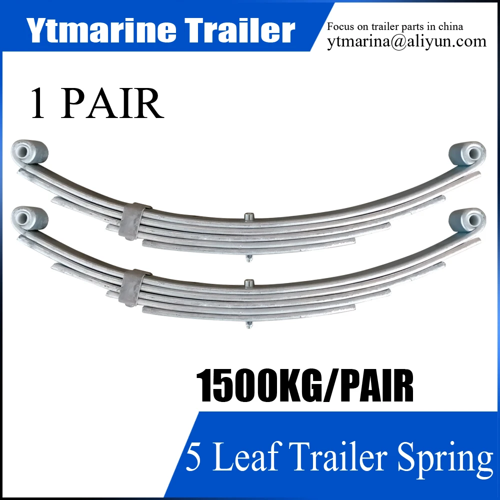 5 Leaf Double Eye Trailer Spring for 1500KGs Trailer Axles Trailer Leaf ...