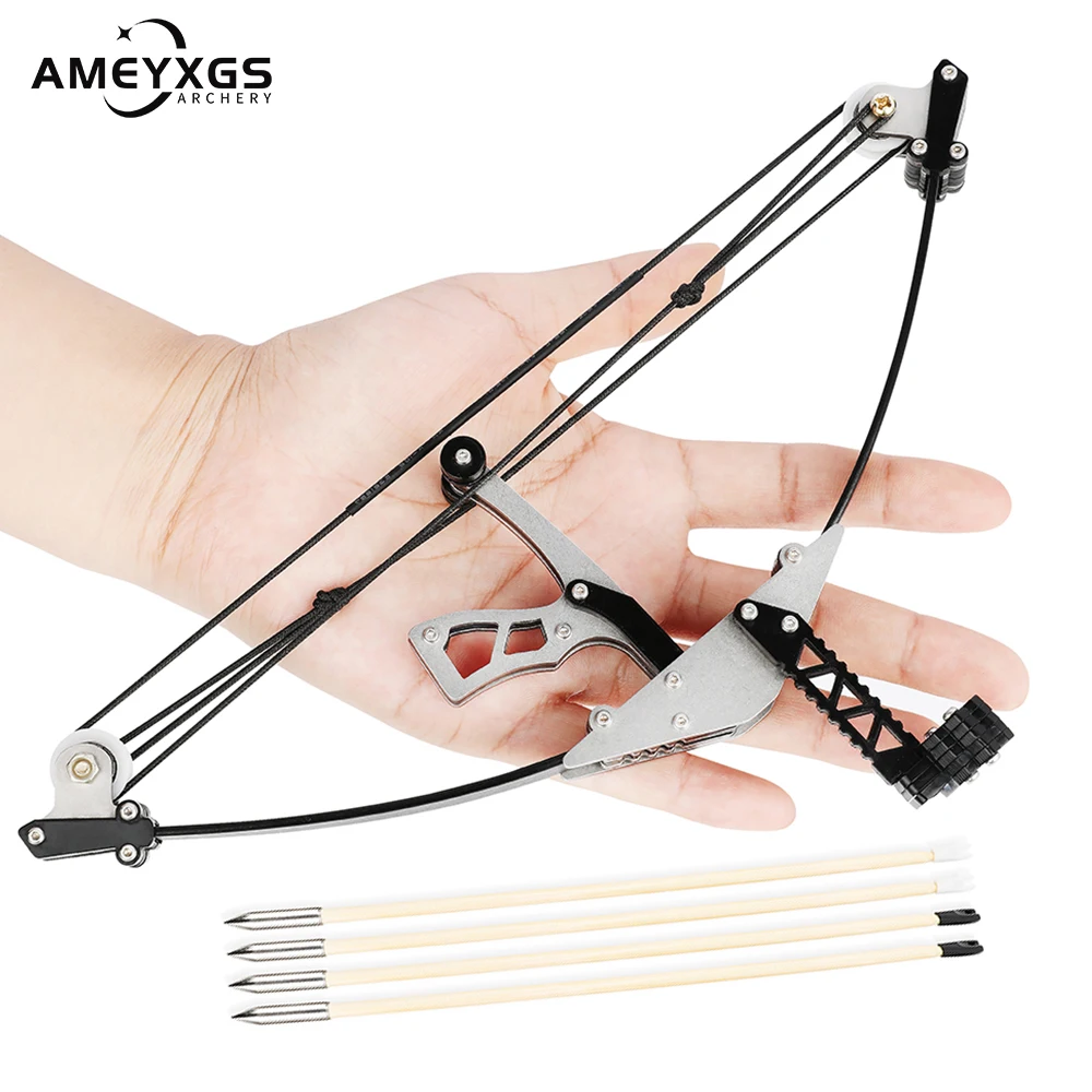 9-5-Mini-Compound-Bow-Archery-Short-Axis-Pulley-Bow-Adults-Children ...