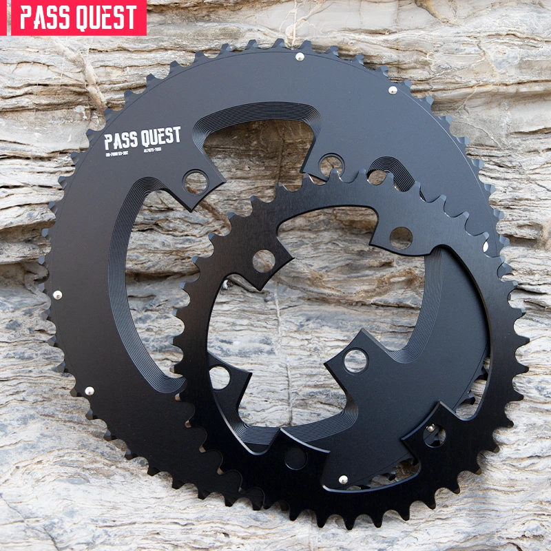 PASS QUEST 110 Bcd R8-7000 Variable Speed Dual Disc Chainring Road Bike ...