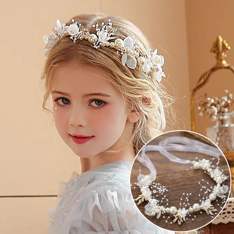 Elegant-Children-Wreath-Girl-Headband-Princess-Tiara-Crown-Kids ...