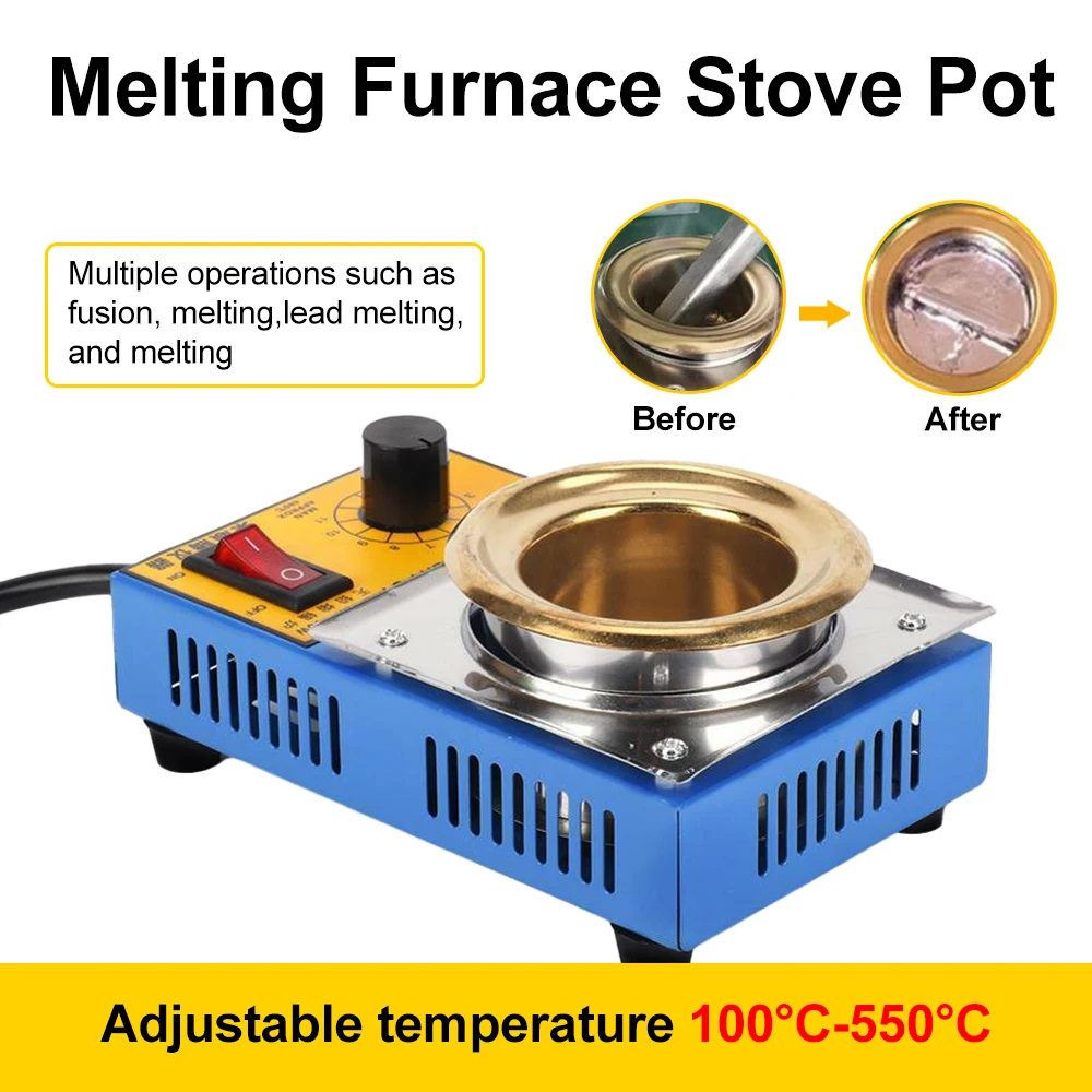 Melting-Furnace-Stove-Pot-Tools-EU-220V-150-160W-Adjustable-Temperature ...
