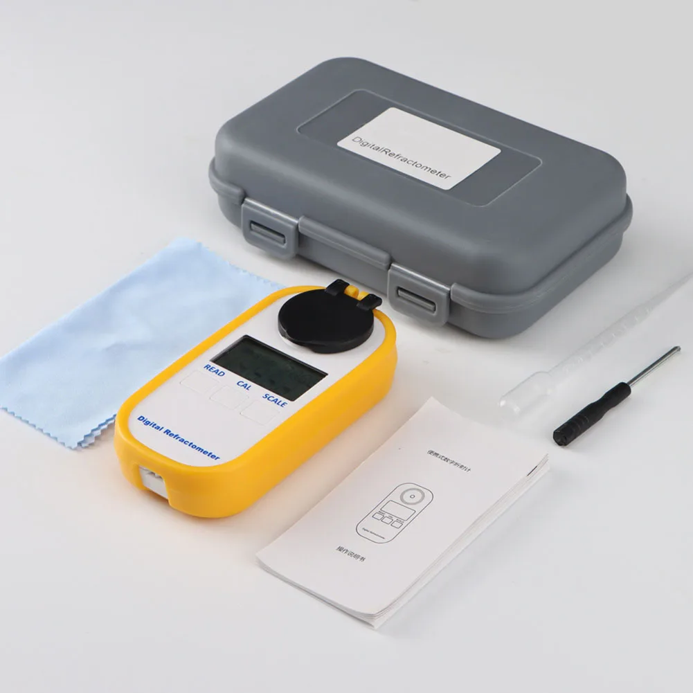 Wine Alcohol Tester Range 0-80% Digital Brix Refractometer LCD Display ...