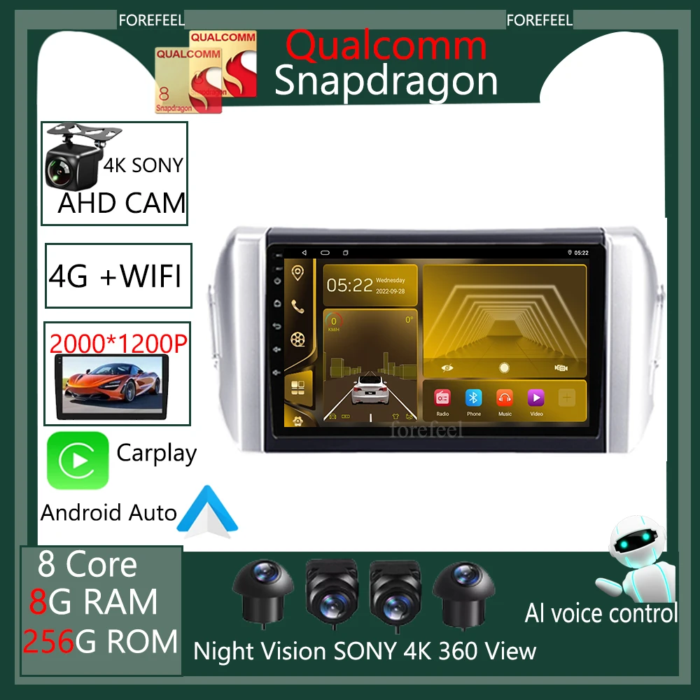 Carplay Qualcomm Android For Toyota Innova 2 2015 - 2022 Multimedia ...