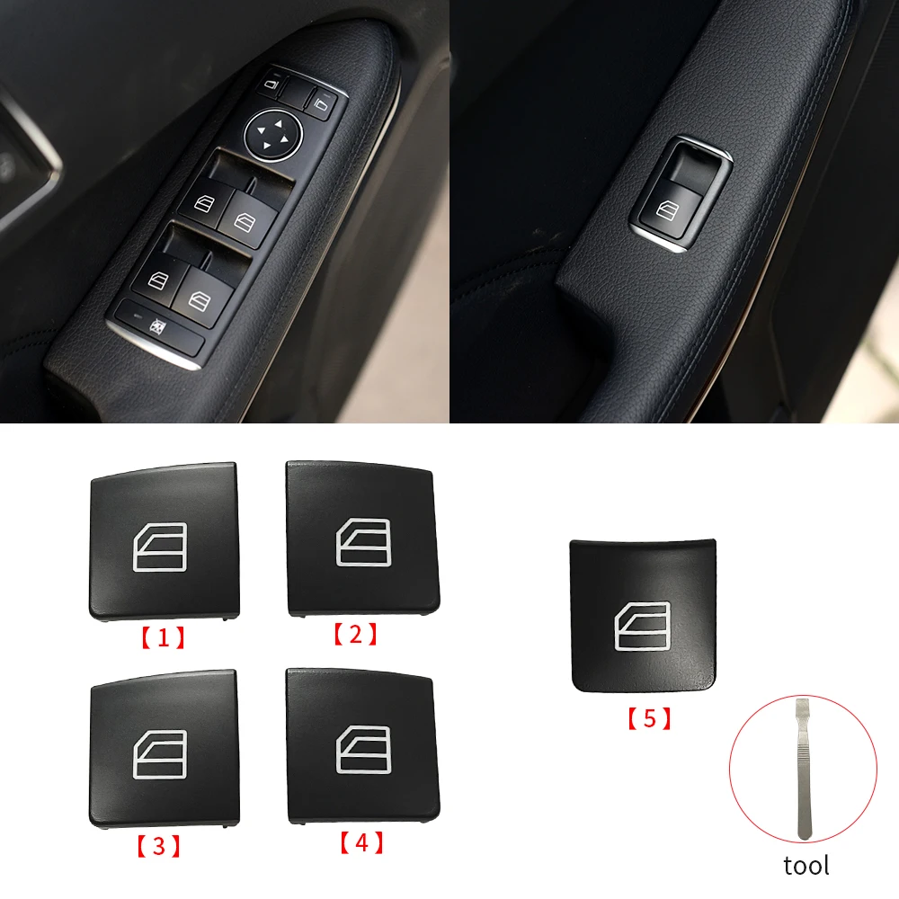 For-Mercedes-W204-W212-W207-X204-Car-Power-Window-Switch-Button-Cover ...