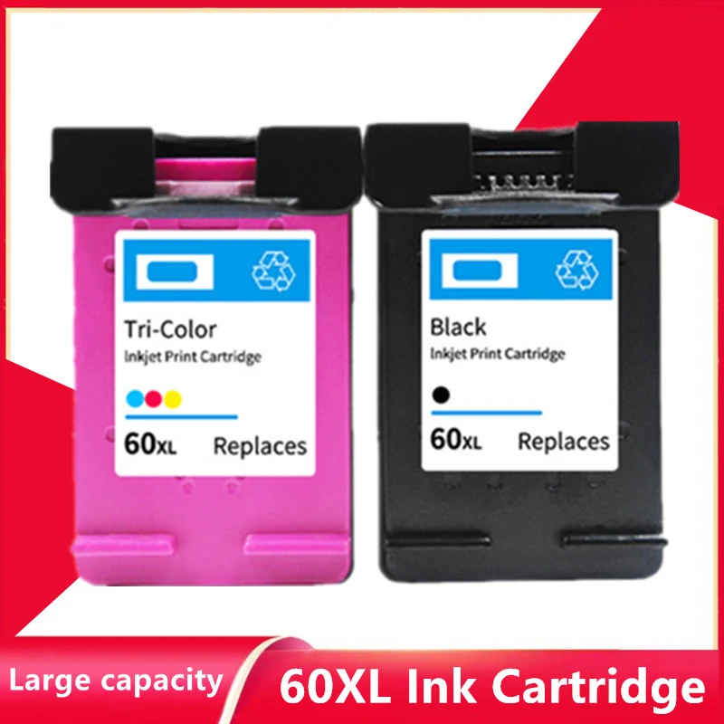Compatible for HP 60 XL ink cartridge for HP60 60xl Deskjet F2480 F2420 ...
