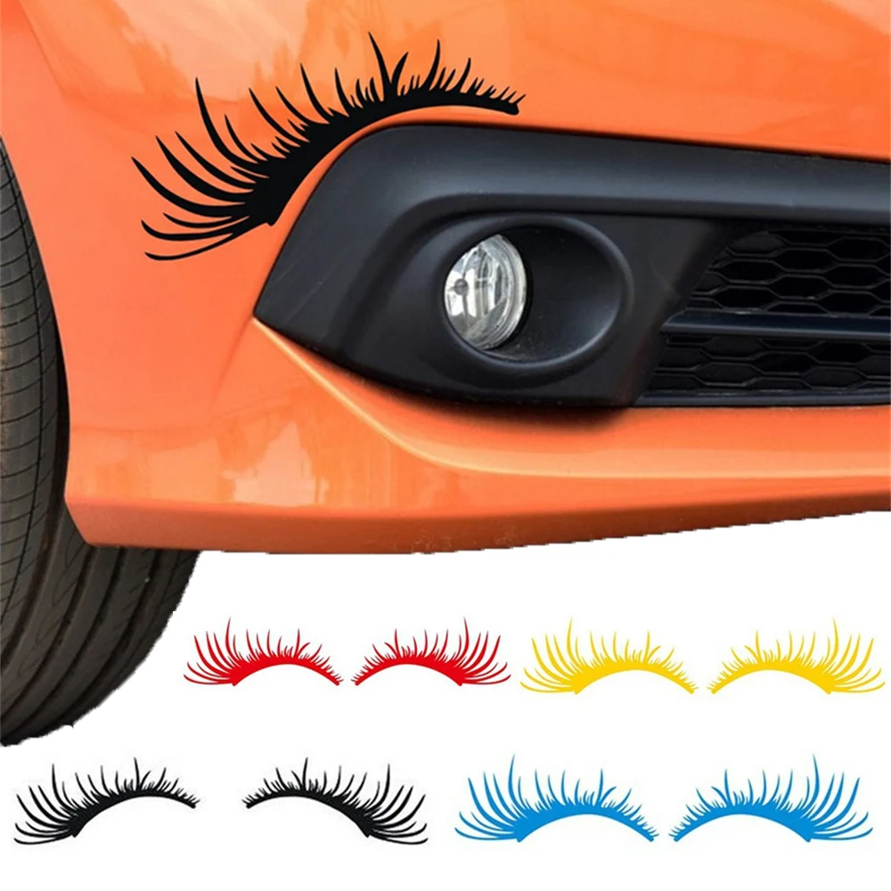 Auto-Valse-Wimpers-Sticker-Grappige-Wimper-Koplamp-Sticker-Wimpers-Auto ...