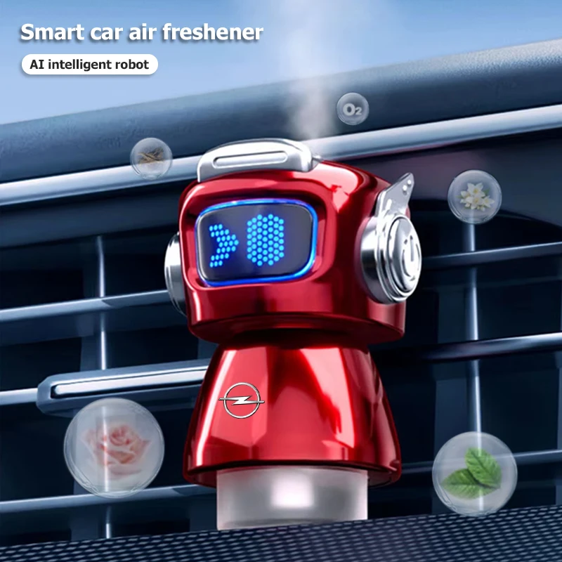 Smart Car Air Freshener AI Robot Rechargeable Perfume Diffuser For Opel ...