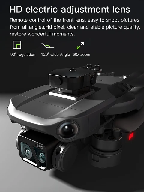 2023 New Genai H9 Obstacle Avoidance 360°Drone Dual HD Camera ...