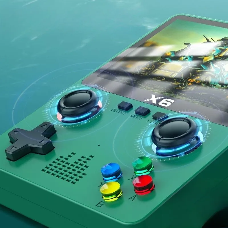 X6 Handheld Game Console com Dual Joystick, PSP, Big Screen, GBA Arcade Simulator, 10.000 jogos ...