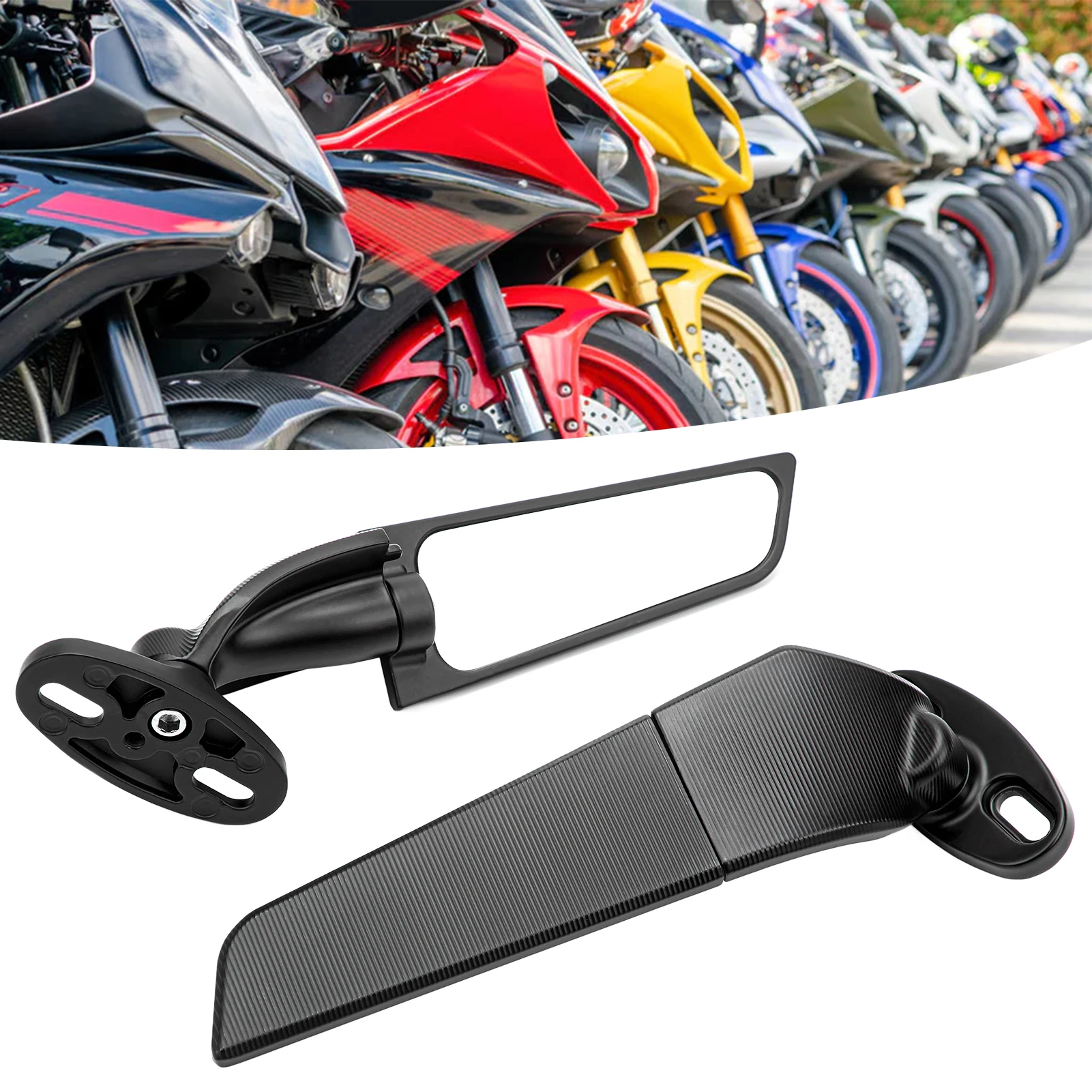 2pcs-Motorcycle-Rearview-Mirror-Adjustable-Rotating-Wind-Wing-Mirror ...