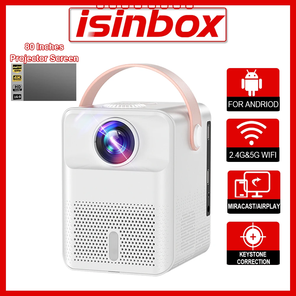ISINBOX-X8-Projector-1080P-Home-Theater-Cinema-1280-720-Video-Projector ...
