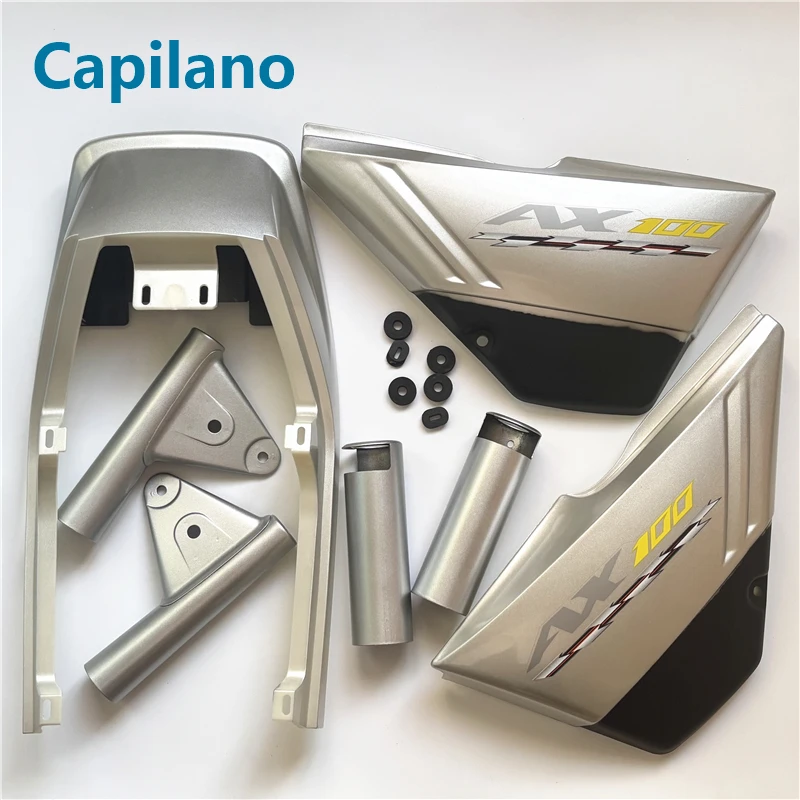 Silver AX100 headlight headlamp support bracket mount fork Rear Seat ...