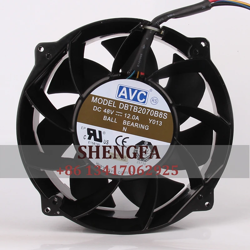 20cm 200mm High Ariflow Fans For AVC dbtb2070b8s 48v 12A 20070 metal ...
