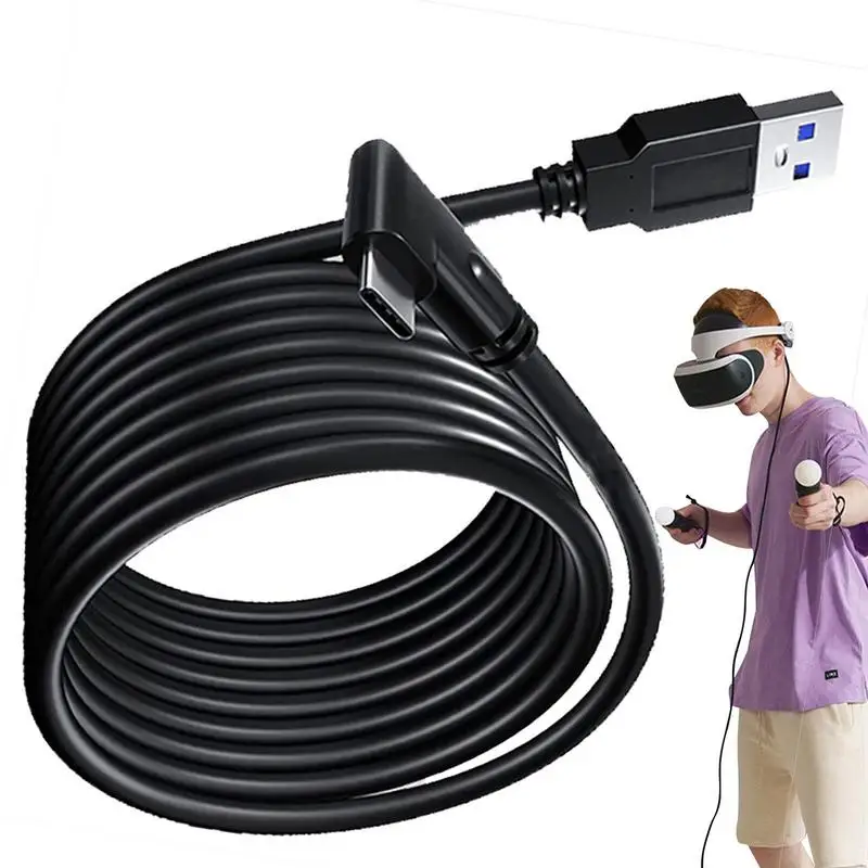 VR 연장 케이블, USB3.0, 5M/ 16.4FT, 안정적인 데이터 라인 유형 A C, 오큘러스 링크 스팀 VR 액세서리용 ...