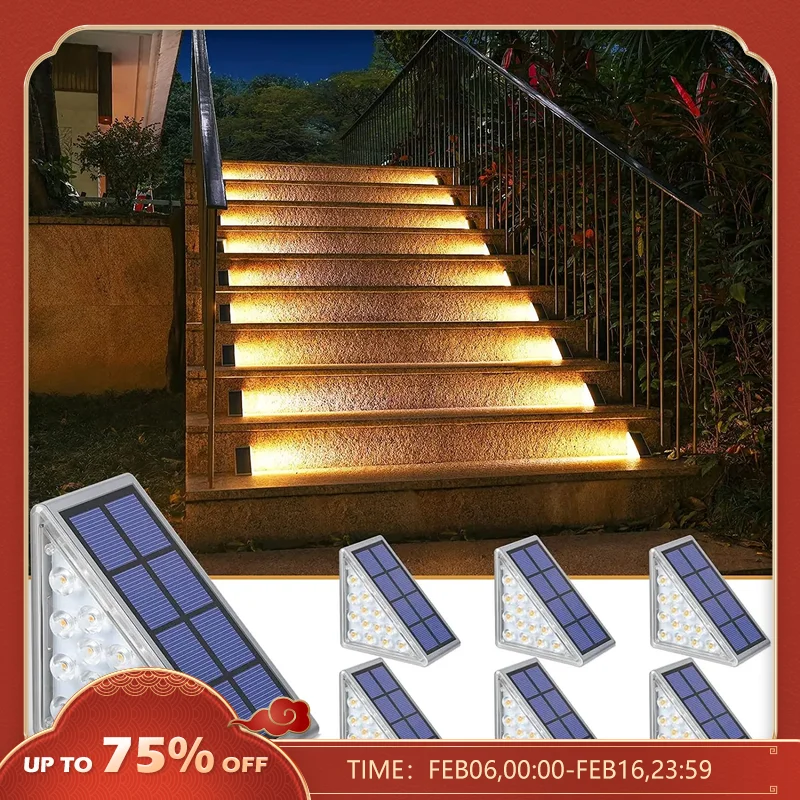 LED-Step-Lamp-Stair-Light-Outdoor-IP67-Waterproof-Solar-Light-With-Lens ...