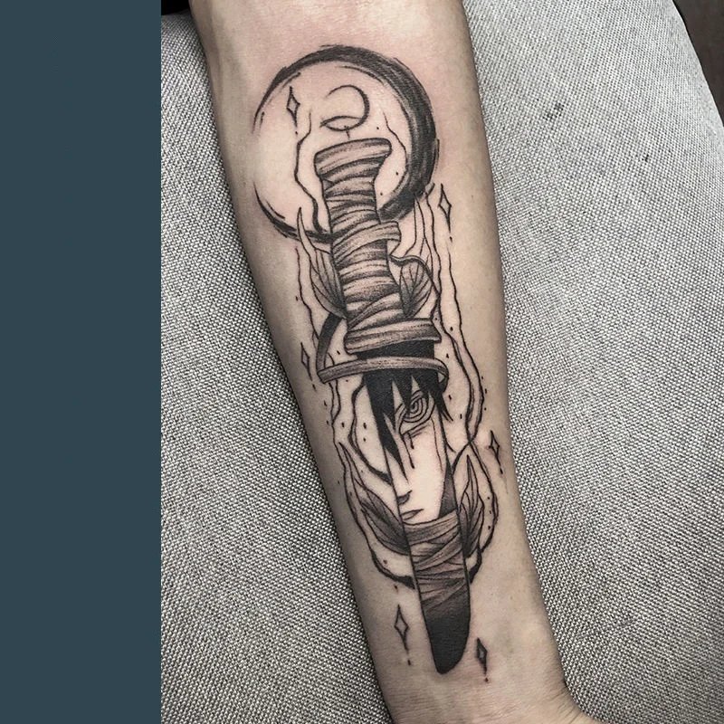 Knife Tattoo Designs For Men