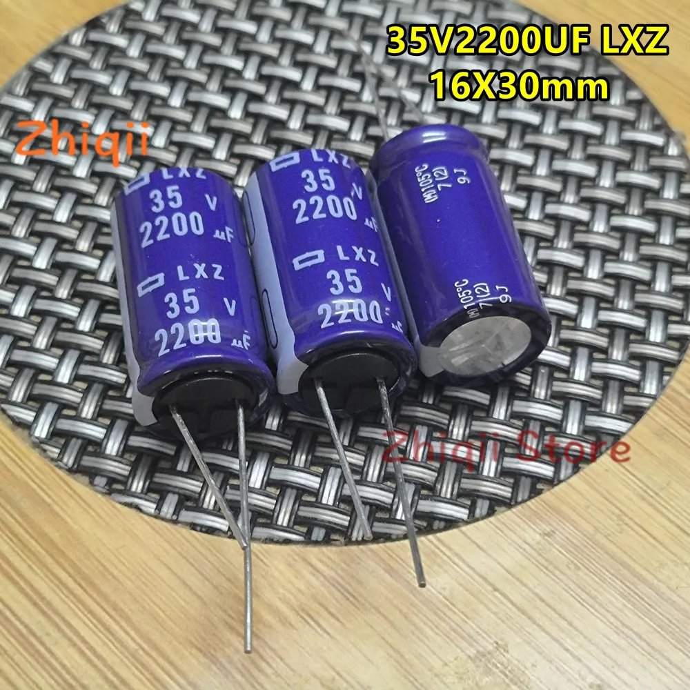10pcs/20pcs 35V 2200uF NIPPON CHEMI-CON 35V2200UF 16x30mm LXZ Capacitor ...