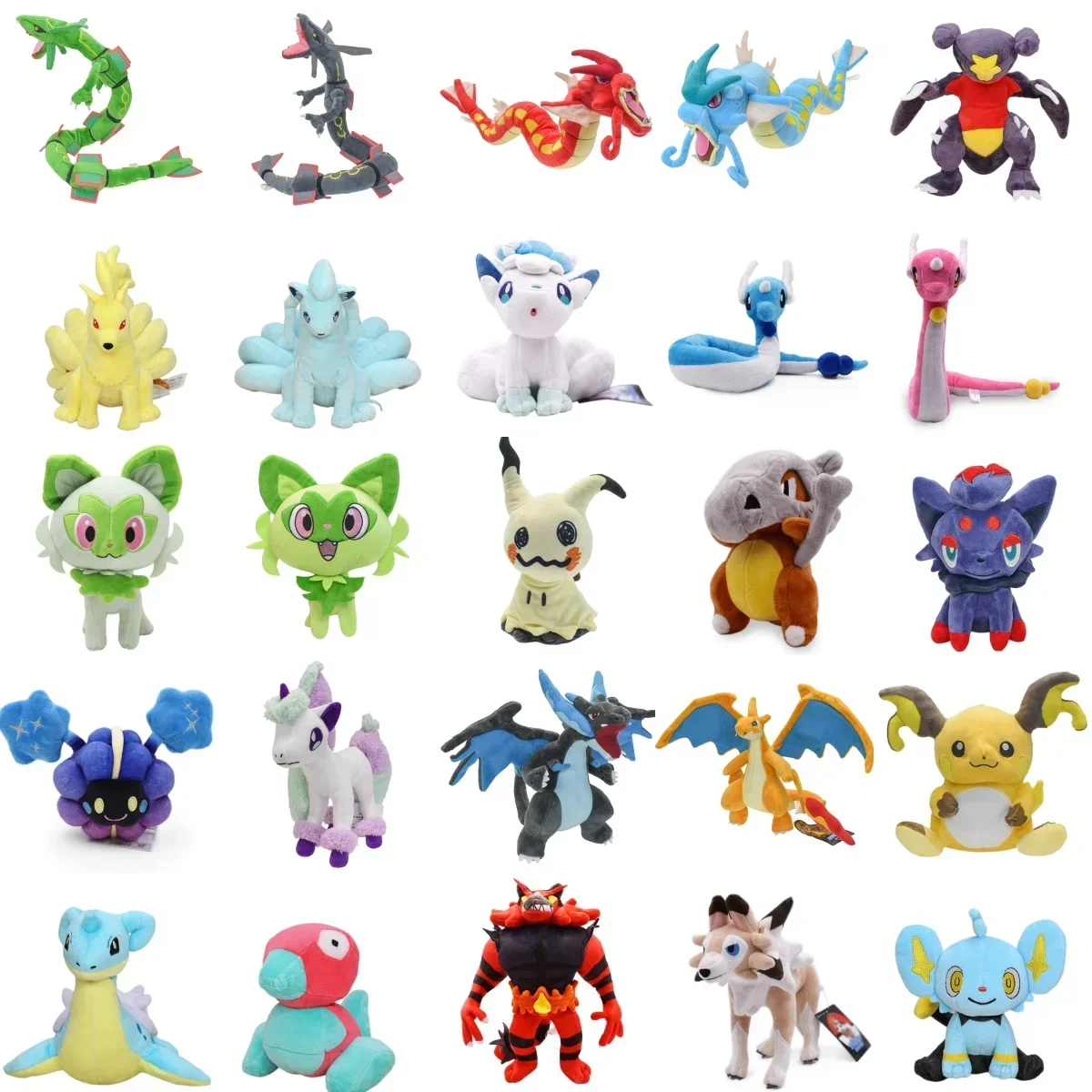 New Pokemon Plush Toy Alolan Vulpix Ninetales Sprigatito Mimikyu Cubone ...