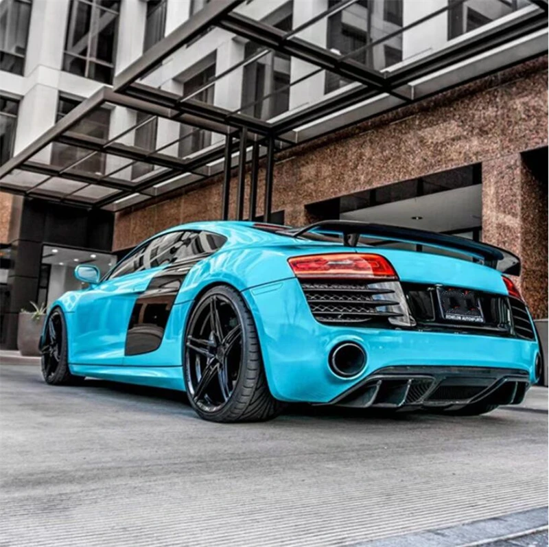 Real Carbon Fiber SPOILER For Audi R8 V8 V10 GT 2007 2008 2009 2010 ...