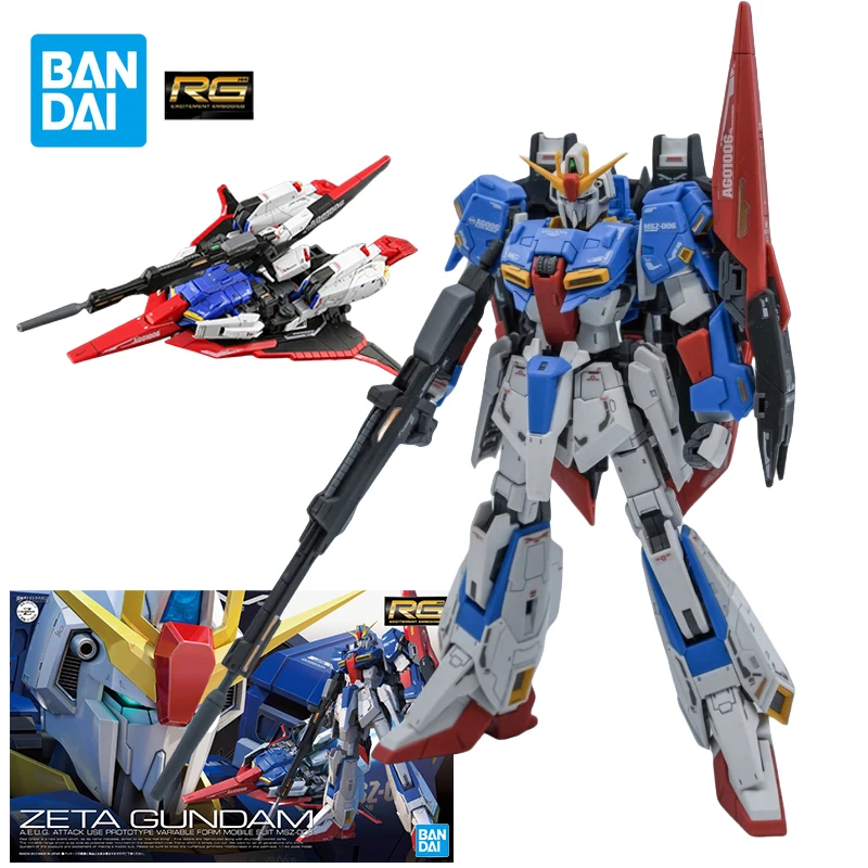 Bandai-Gundam-Model-Kit-RG-1-144-MSZ-006-Zeta-Z-Gundam-Anime-Figures ...