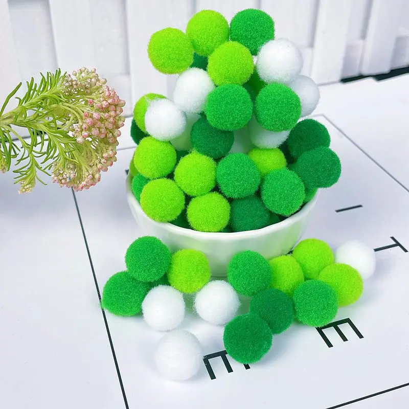 Bolas de pompones de colores variados, 8/10/15/20/25/30 mm, minibolas ...