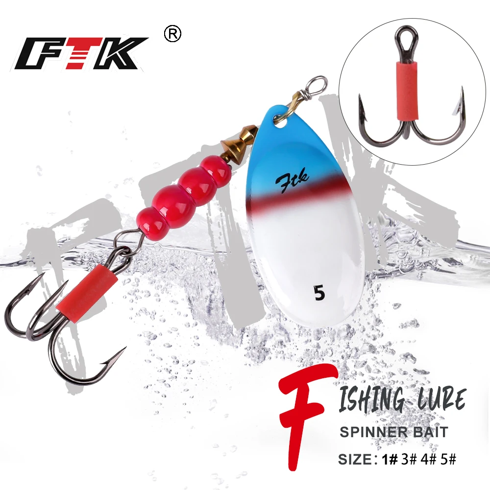 FTK Metal Fishing Lure Spinner Bait 5g 8g 11g 15g Spoon Lures Pike ...