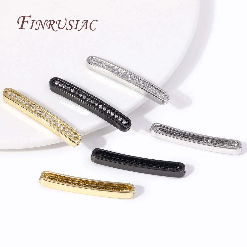 3-Colors-18K-Gold-Plated-Bracelet-Accessories-Brass-With-Zircon-Long ...