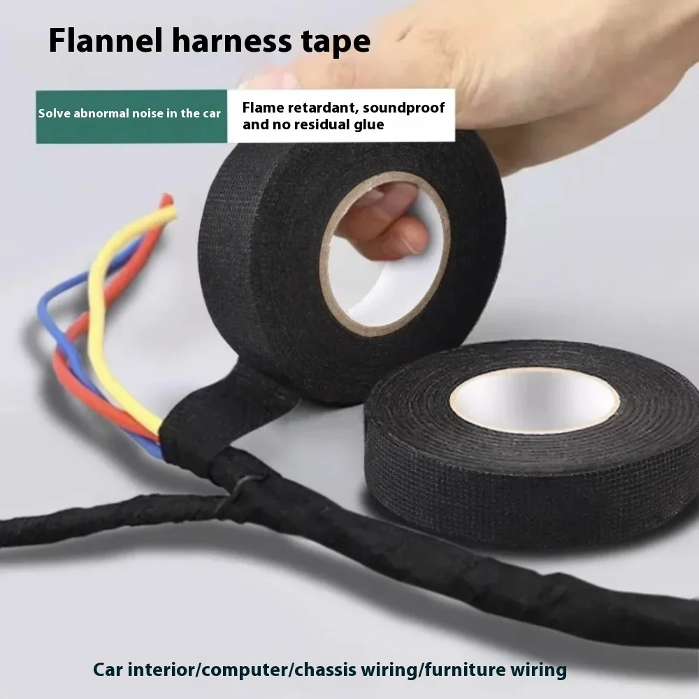 Electrical Tape Car Wiring Cloth Fabric Tape 9mm/15mm/19mm/25mm ...