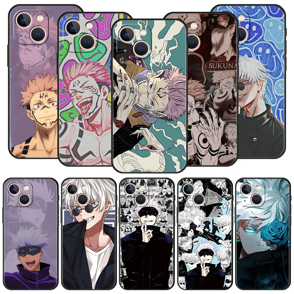 Anime Jujutsu Kaisen Sukuna Gojo Phone Case For iPhone Apple 14 13 12 ...