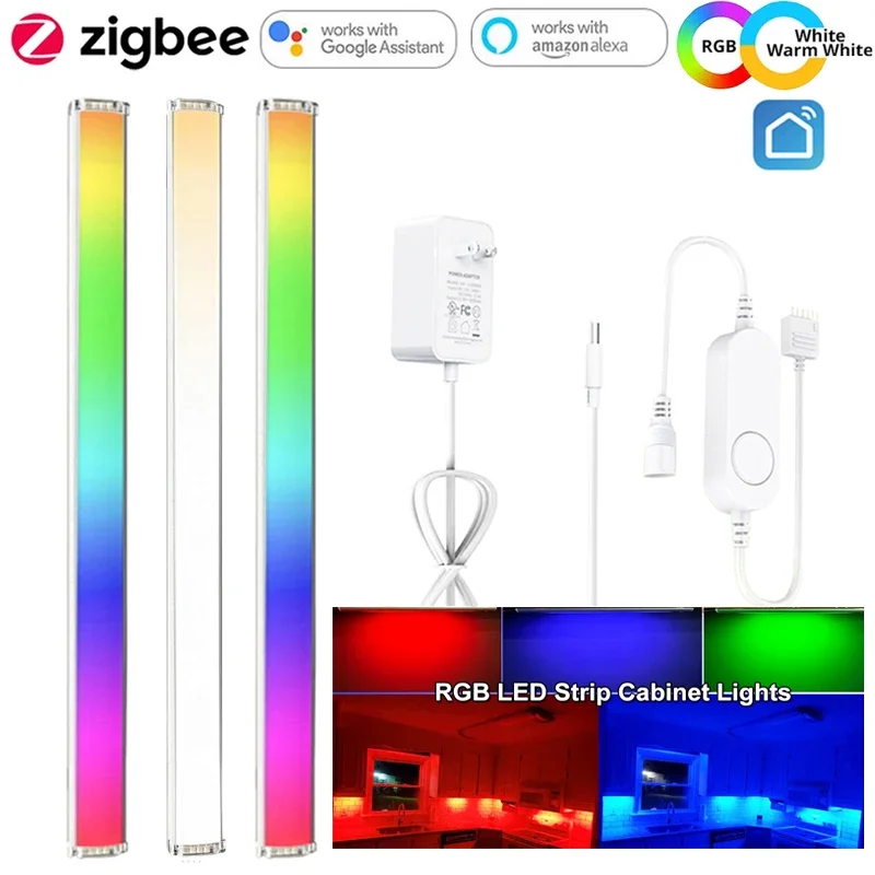 DC12V-Tuya-Zigbee-3-0-Under-Cabinet-Smart-LED-Light-Kit-RGB-CCT ...