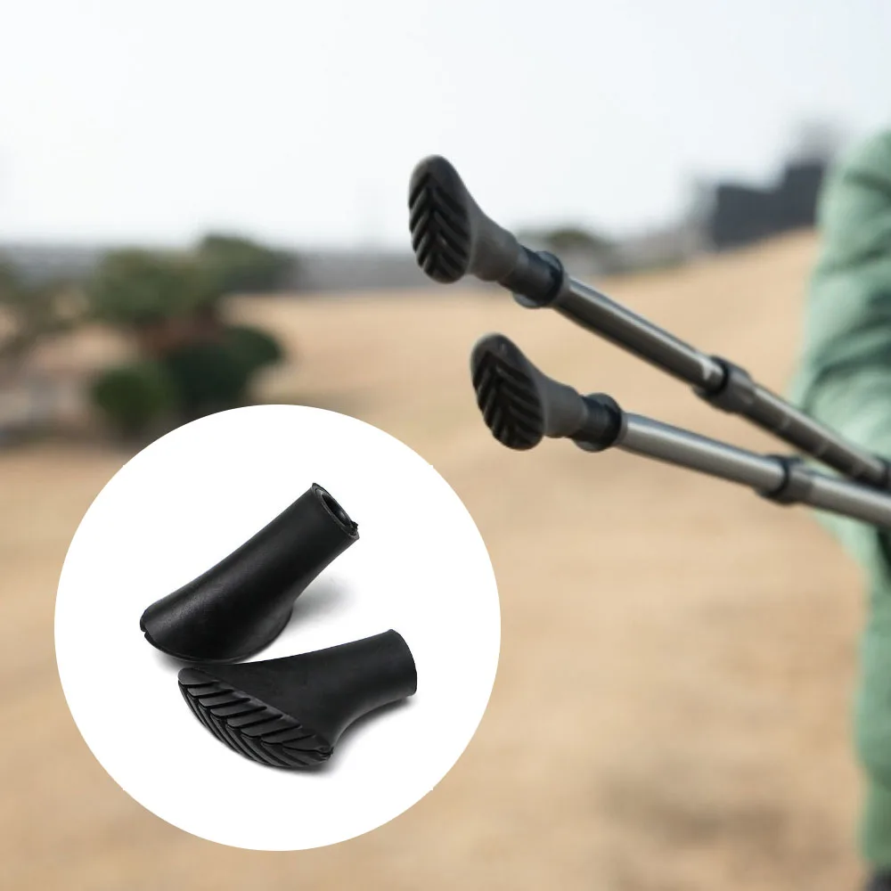 2Pcs Trekking Poles Cane Tip Protector PVC Rubber Pad Buffer ...